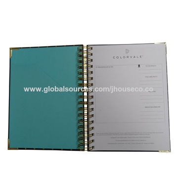 China Planner/journal with gold corner protector on Global Sources