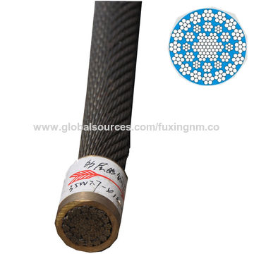 China Steel Rotation Resistant Wire Rope For Crane 35Wx7 , DIN / EN ...