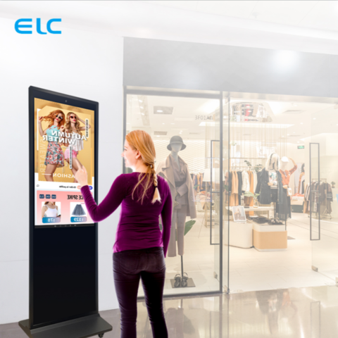 China 43" RK3399 LCD Panel Camera Infrared Floor Standing Touch Screen ...