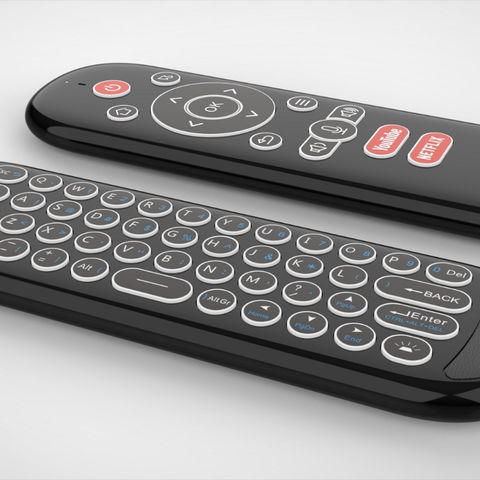 China Smart Remote controls W1 Plus Air mouse voice remote mini QWERTY ...