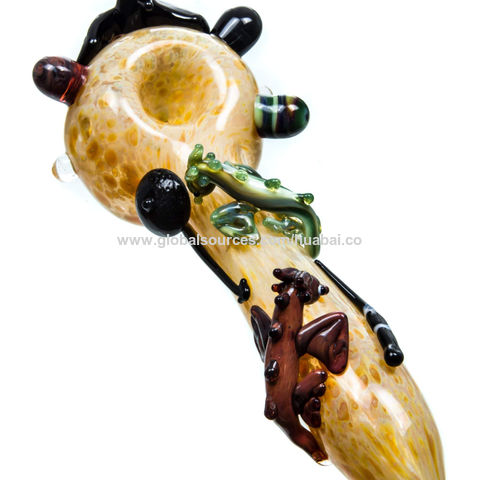 China 4'' DRAGON THRONES SPOON PIPE Glass Pipe Hand Spoon Pipes Tobacco ...