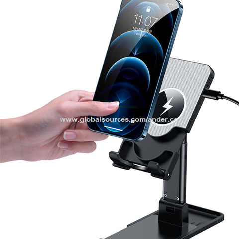 China Aluminum 18W Qi Fast Charging Wireless Charger Type C Input Phone ...