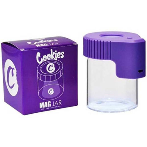 China Air Tight Glass Storage Magnifying Weed Stash Jar Herb Container ...