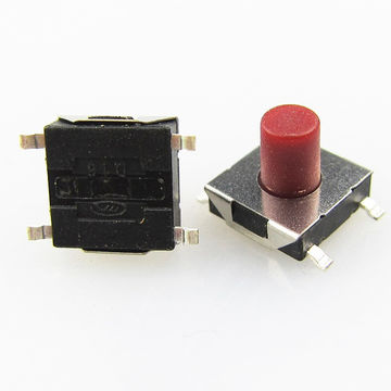 China Tact switch, 4PINS SMD 6*6mm rubber knob on Global Sources,Push ...