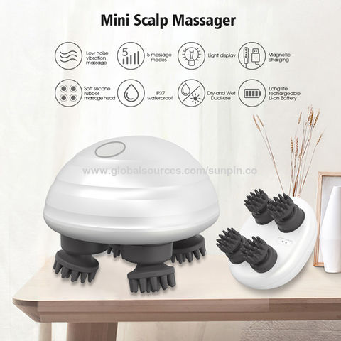 China Portable Electric Scalp/Head Massager, Mini Waterproof Handheld ...