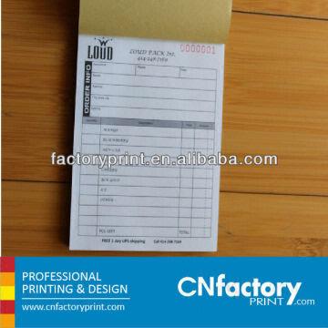 Custom Restaurant Carbon Paper Sample Receipt Book Printing | Global ...