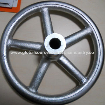 China Custom OEM service grey iron sand casting handwheel with zinc ...