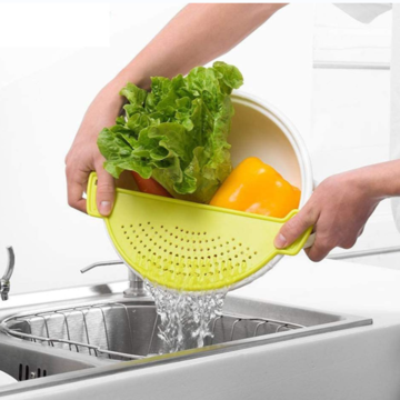 China Pan Drainer With Handle - Food Filter on Global Sources,vegetable ...