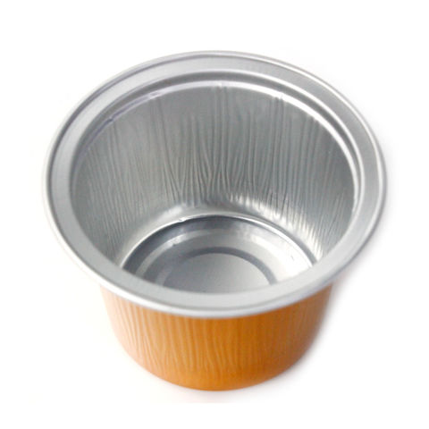 China Cheap wholesale disposable small round gold smooth wall baking ...