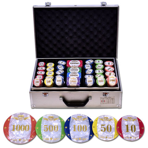 China Personalized Large Black PU leather poker chip Set Box on Global ...