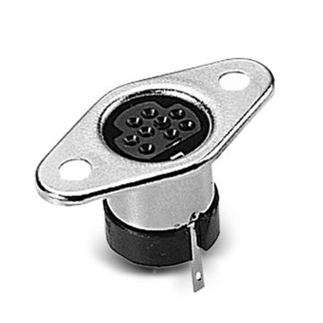 Mini DIN Connector Circular with Vertical 9-pin and Socket Type ...