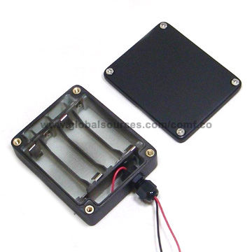 Taiwan IP68 Waterproof Battery Holder with AA Battery in Black Color on ...