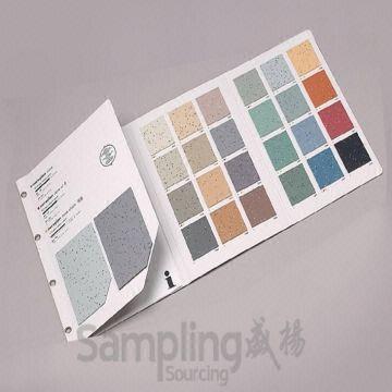 Fabric Color Card 4C printed art paper,matte film sample card swatches ...