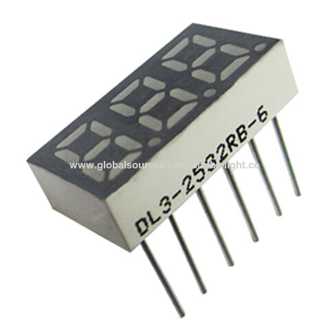 China 6 Pin 3 Bit 7 Segment LED display module 0.25 inch Triple Digit ...