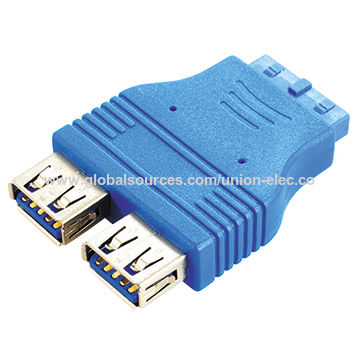 China IDE female to USB 3.0*2 female adaptor on Global Sources