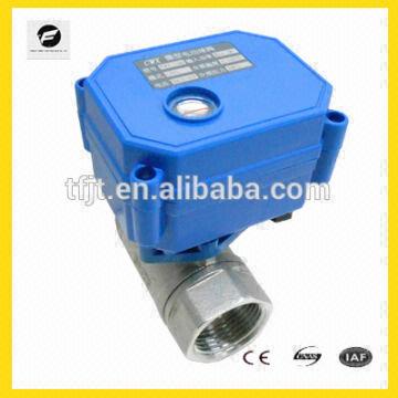 2 way CWX-15N mini electric actuator motor operated ball valve for ...