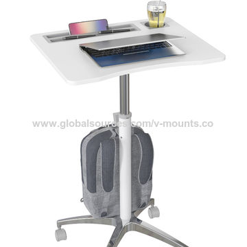 China Laptop computer desk cart made by MDF aluminum ,height adjustable ...