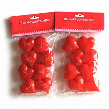 Valentine Plastic Heart Containers, Available in Various Colors, Ideal ...