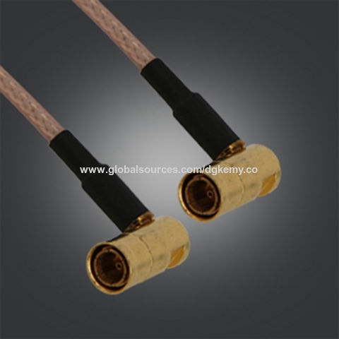 China SMB to SMB R/A RG316, SMB Female Contact Right Angle Plug Both ...