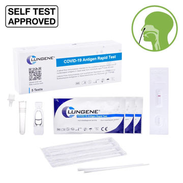 China Clungene nasal swab antigen rapid self test kit for home use-5 ...