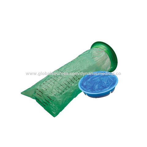 China Blue Plastic Vomit Bag Disposable for Motion Sickness 1000ml 40Fl ...