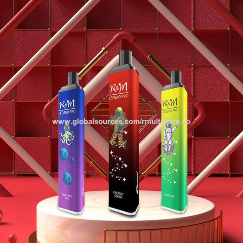 China 7000Puff R&M LEGEND Pro Vape Pen Mesh Coil RGB Light Rechargeable ...