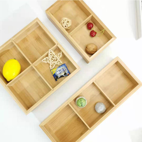 China Bamboo Wood Dried Fruit Box Desktop Wooden Storage Box Wooden ...
