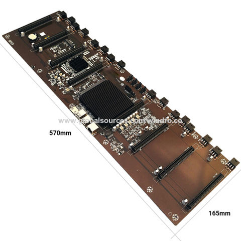 China Hm65 motherboard 8 GPU ETH Ethereum mining machine parts ...