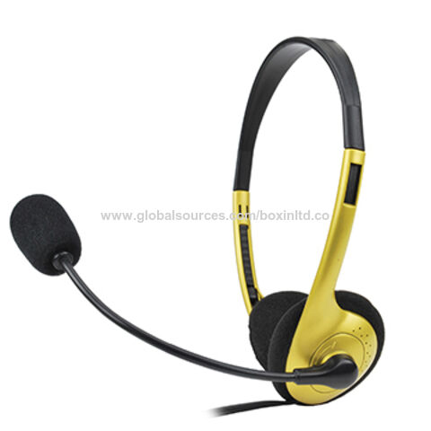 China Portable mini wired headphones with microphone on Global Sources