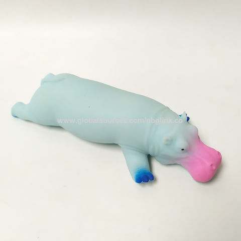 China Vent ball stress toy TPR cute squishy squeeze stretch hippo with ...