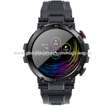 China 1.3 inch full touch round screen sport style smart watch with ...