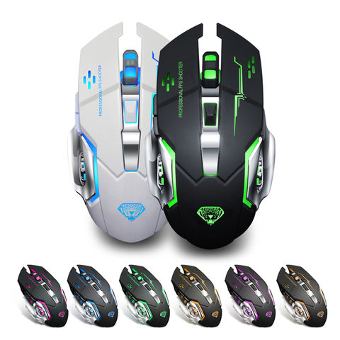 China Silent Gaming Wireless Mouse 2.4GHz Rechargeable USB Optical Game ...