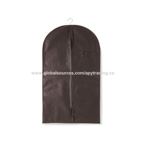 China Custom logo printing non woven wedding dress garment suit ...