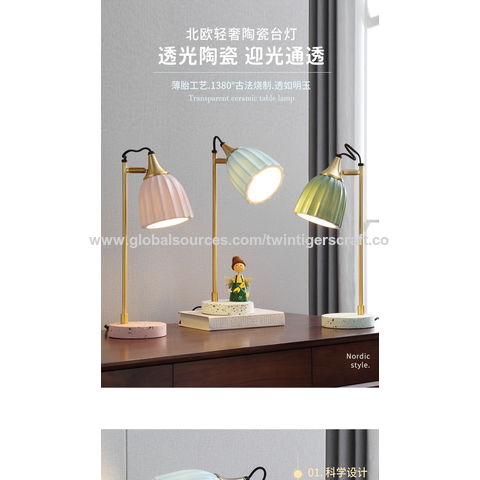 China Porcelain LED Desk Lamps for Study Bedroom LED Desk Lamps with ...