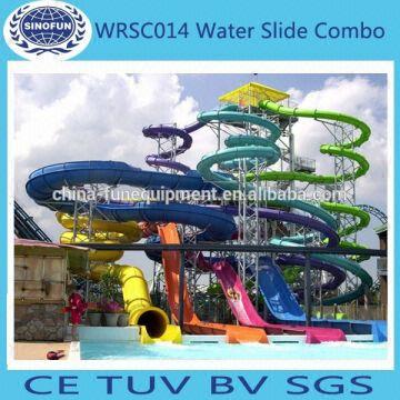 giant fiberglass tube water slide for amusement water park | Global Sources