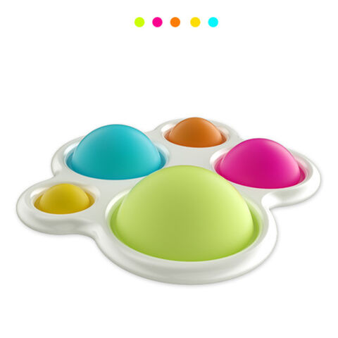 China Simple Dimple Fidget Toy Food Grade Silicone Baby Push Pop It ...