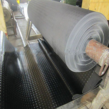 China Black color round button rubber mat, good quality on Global ...