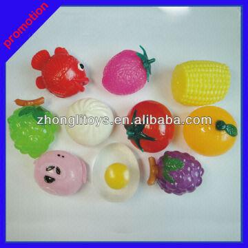 Tpr Sticky Splat Squeezable Fruits and Animals Water Ball for Promotion ...