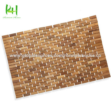 China Bamboo bath mats, non-slip bath mats, made by nature Bamboo, on ...