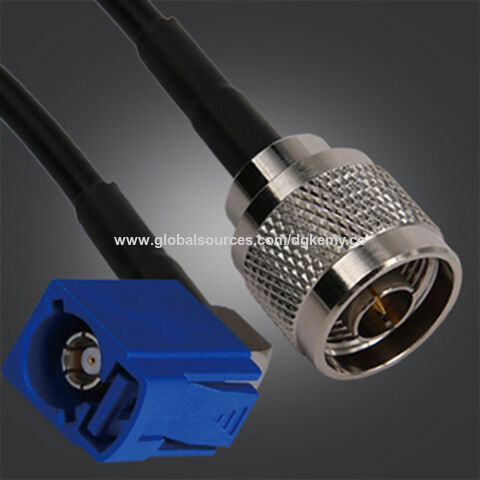 China FAKRA Code C to N Male RG-58, Fakra SMB Female R/A Jack Blue to N ...