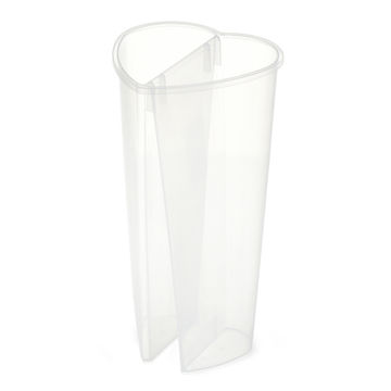 ChinaHeart-shaped Clear Plastic Drink Cup with Lids, Split Cup with ...