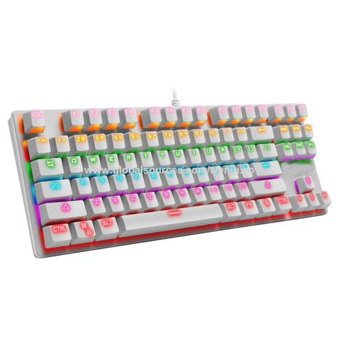 China PC Typewriter Computer Gamer Keyboard RGB Mechanical Gaming ...