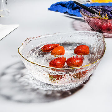 ChinaWater drop glass wedding charger plate party plate luxury hotel ...