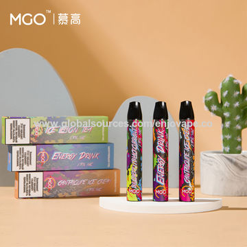 China MGO Rechargeable Disposable E-cig Vape Bar Up to 1800Puffs Mesh ...