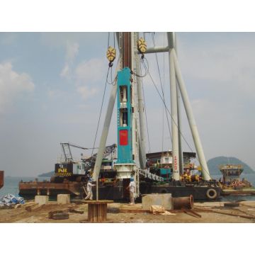 Hydraulic steel pile driver for offshore piling project | Global Sources