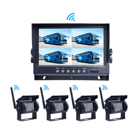 China 4CH 9inch Monitor Reversing Kit Rear View System Wireless Reverse ...