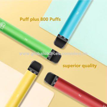China Disposable e cigarette Puff plus vape pen device vape 800 Puffs ...
