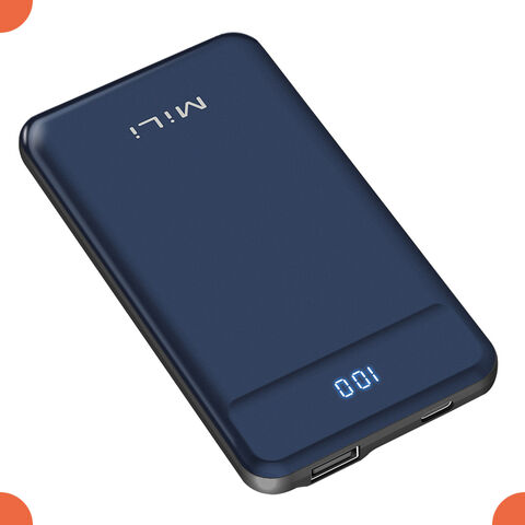 China MiLi 10000mAh PD Charging Built-in cable power banks Aluminum ...