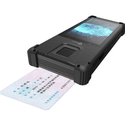 China 5inch Fingerprint smart handheld device with NFC,1D/2D barcode ...