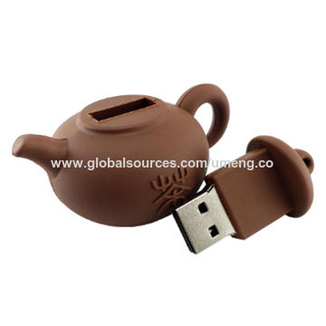 China Tea Pot Shape usb,custom Rubber PVC usb flash drive 8gb/16gb/2gb ...